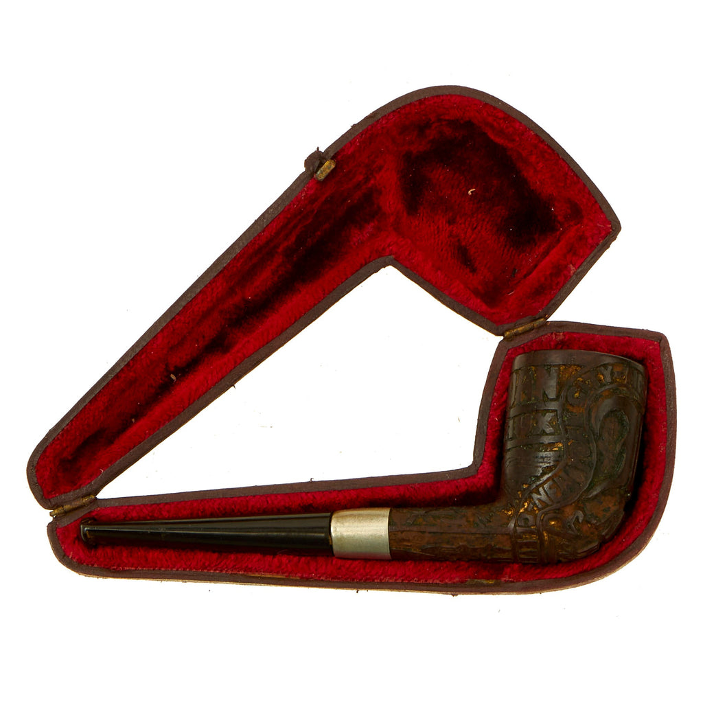 Original U.S. WWI U.S.S. Ohioan French Briar Carved Pipe by Colossus P ...
