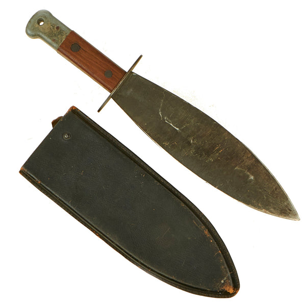Original British WWII OSS Smatchet Heavy Fighting Knife with Scabbard ...