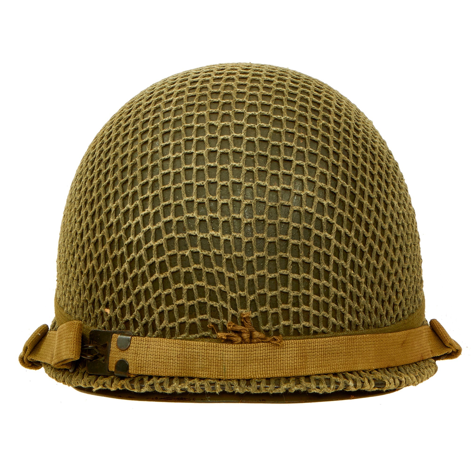 Original U.S. WWII 1945 M1 McCord Rear Seam Swivel Bale Helmet with M4 ...