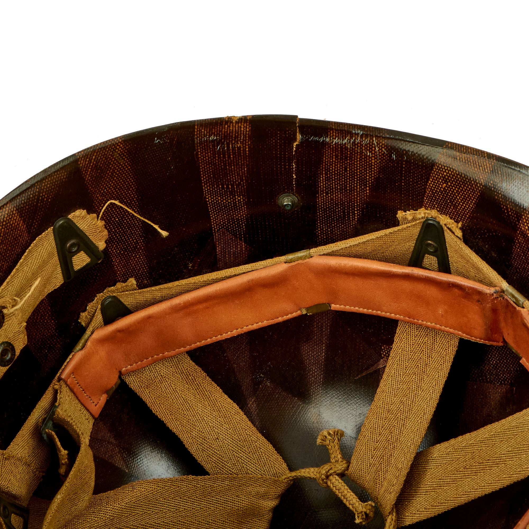 Original U.S. WWII 1945 M1 McCord Rear Seam Swivel Bale Helmet with M4 ...