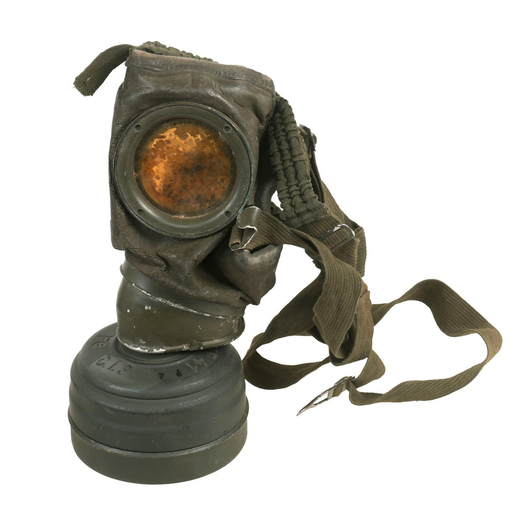 Original German WWII M38 Gas Mask With Filter and Canister ...