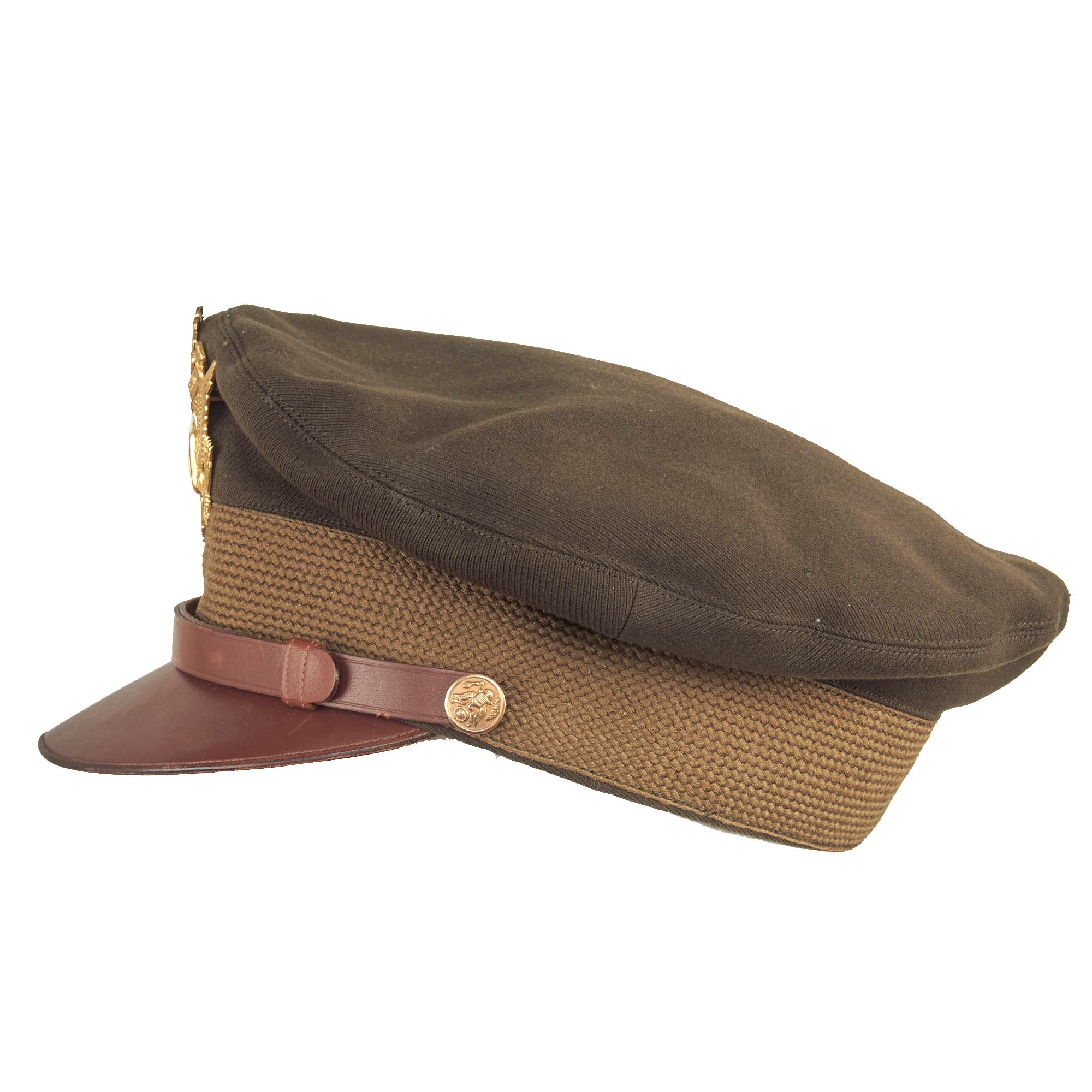 Original U.S. WWII US Army Officer’s Winter Service Crusher Cap by Lux ...