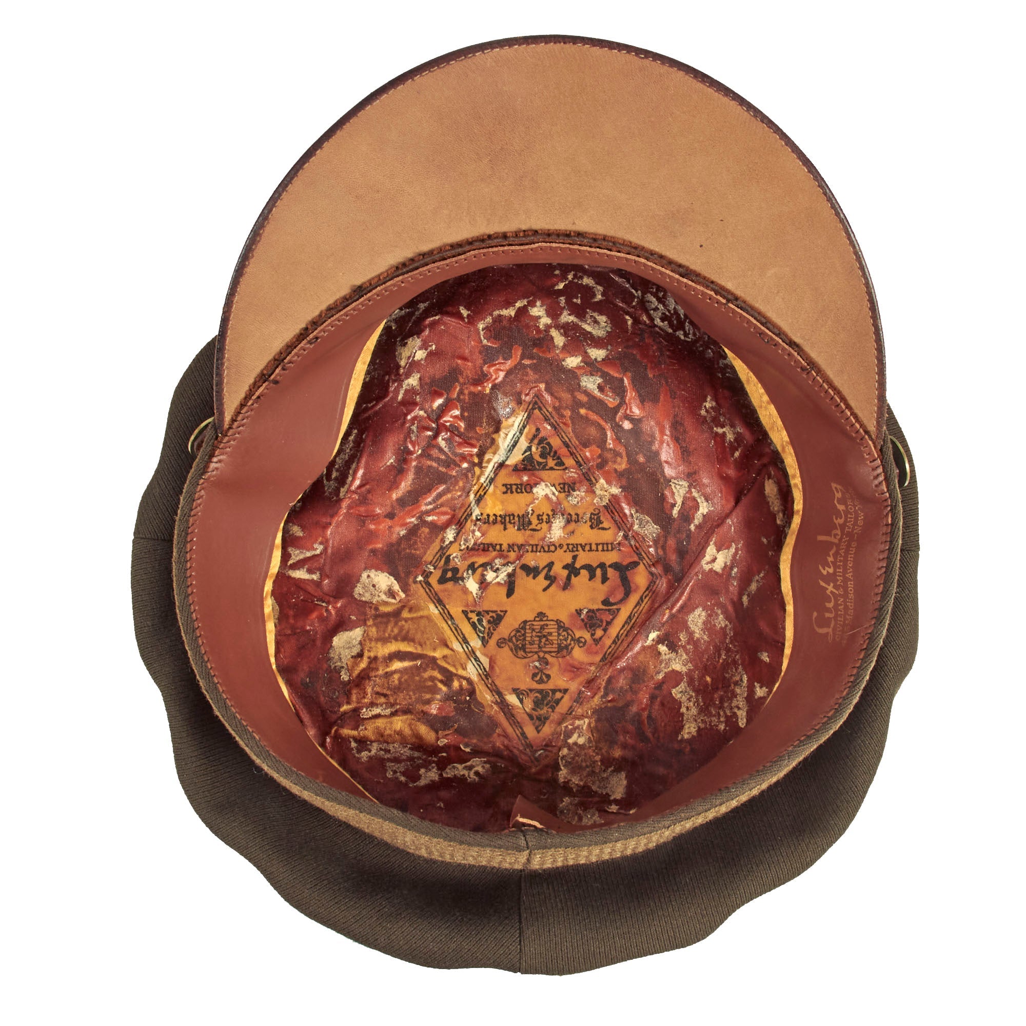 Original U.S. WWII US Army Officer’s Winter Service Crusher Cap by Lux ...