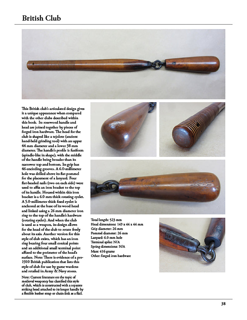 Original British WWI Flail Style Trench Club - Featured in Book At Arm ...
