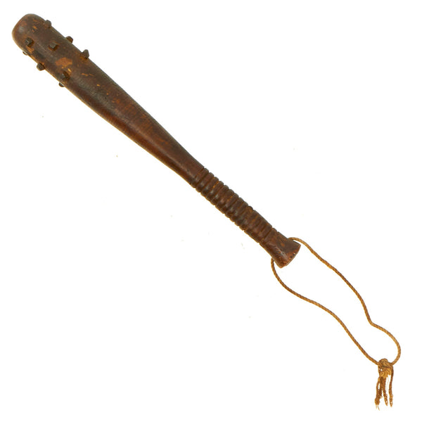 Original British WWI Lead Core Trench Raiding Club With Hobnail Studde ...