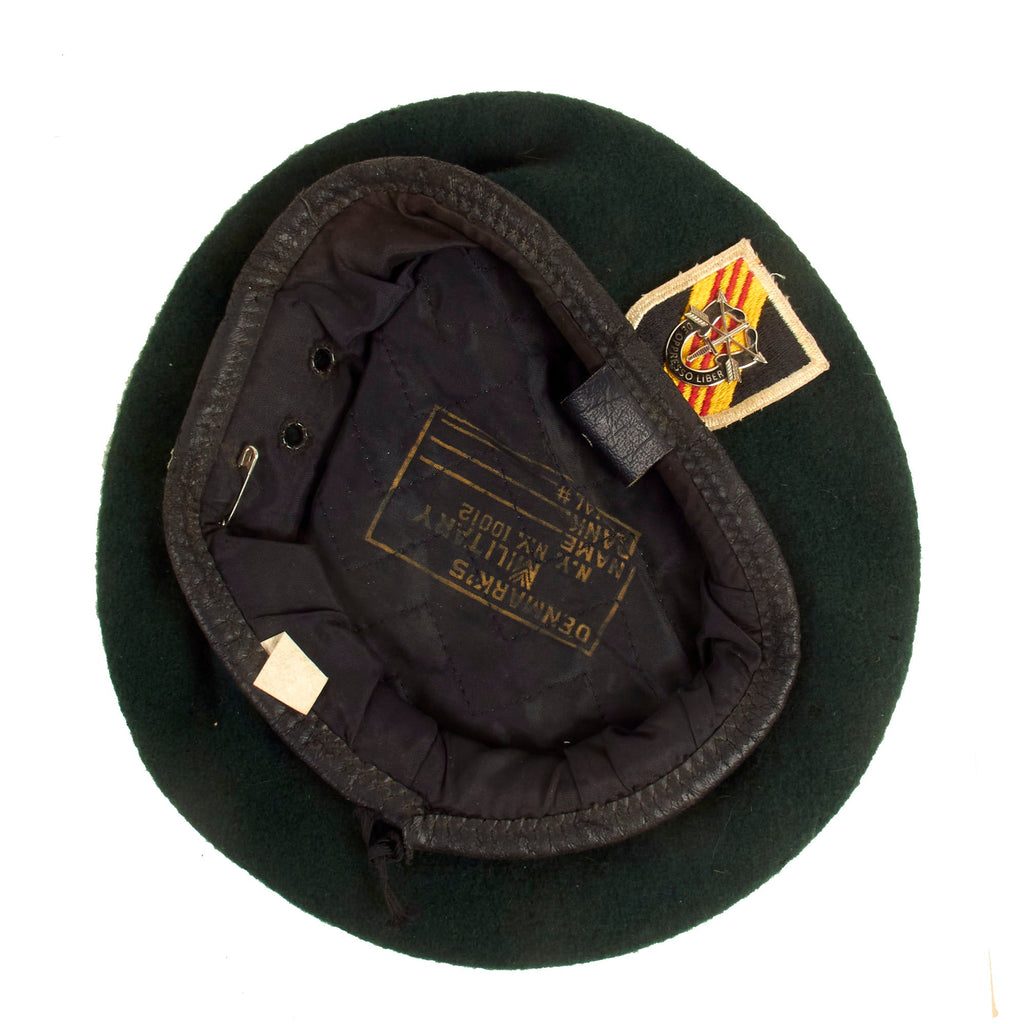 Original U.S. Vietnam War 5th Special Forces Group Airborne Green Bere ...