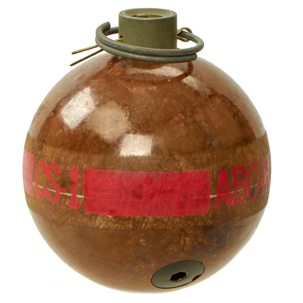 Original U.S. Vietnam War Era Inert M25A2 CS Gas Riot Control Grenade ...