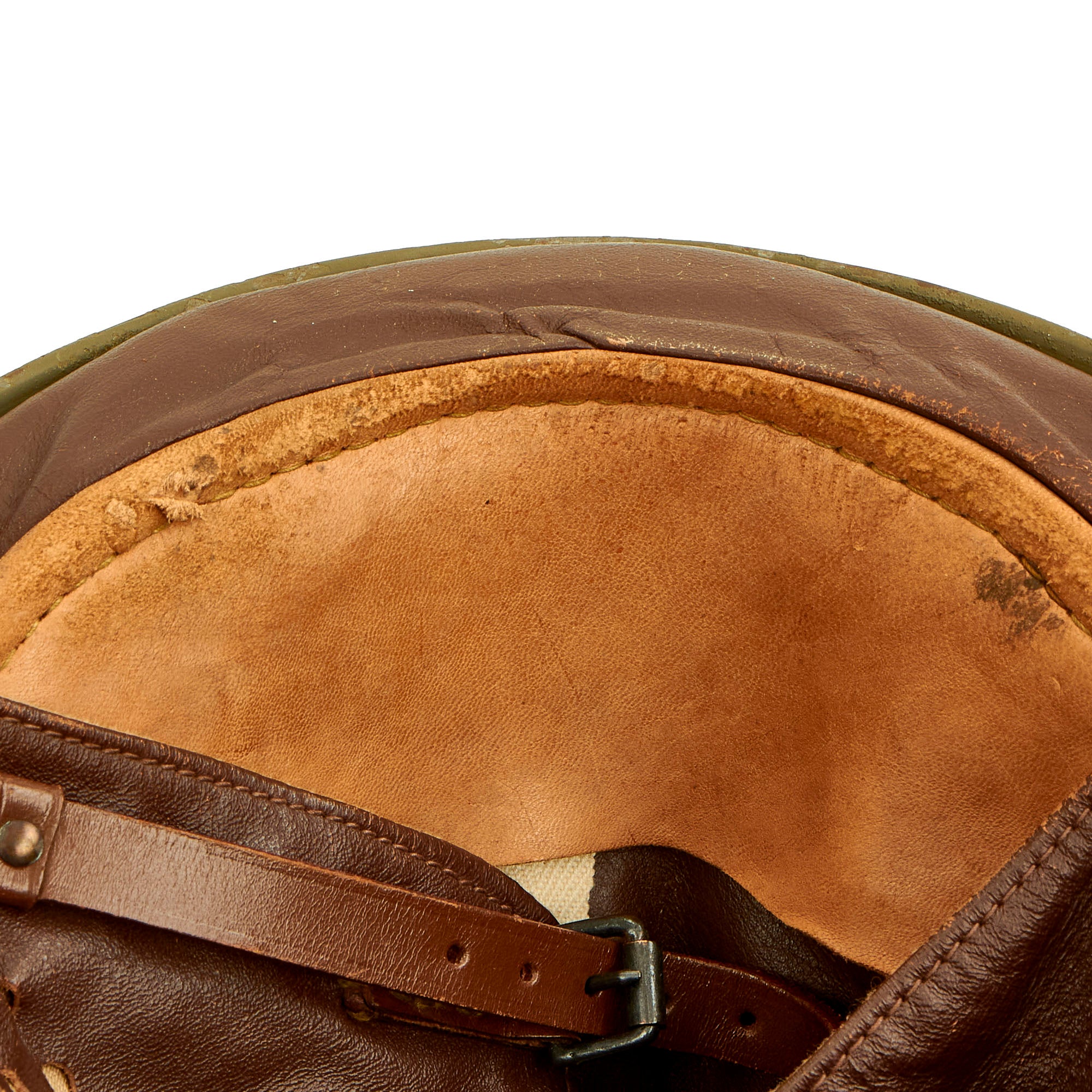 Original Excellent WWII British 1942 Dated MkI Dispatch Rider Helmet b ...