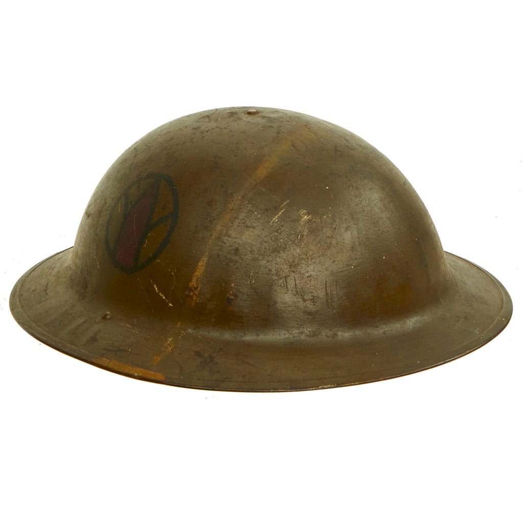 Original U.S. WWI M1917 Doughboy Named Helmet - 89th Division "The ...