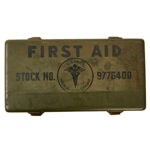 Original U.S WWII Jeep Emergency First Aid Kit 12 Unit - Complete ...