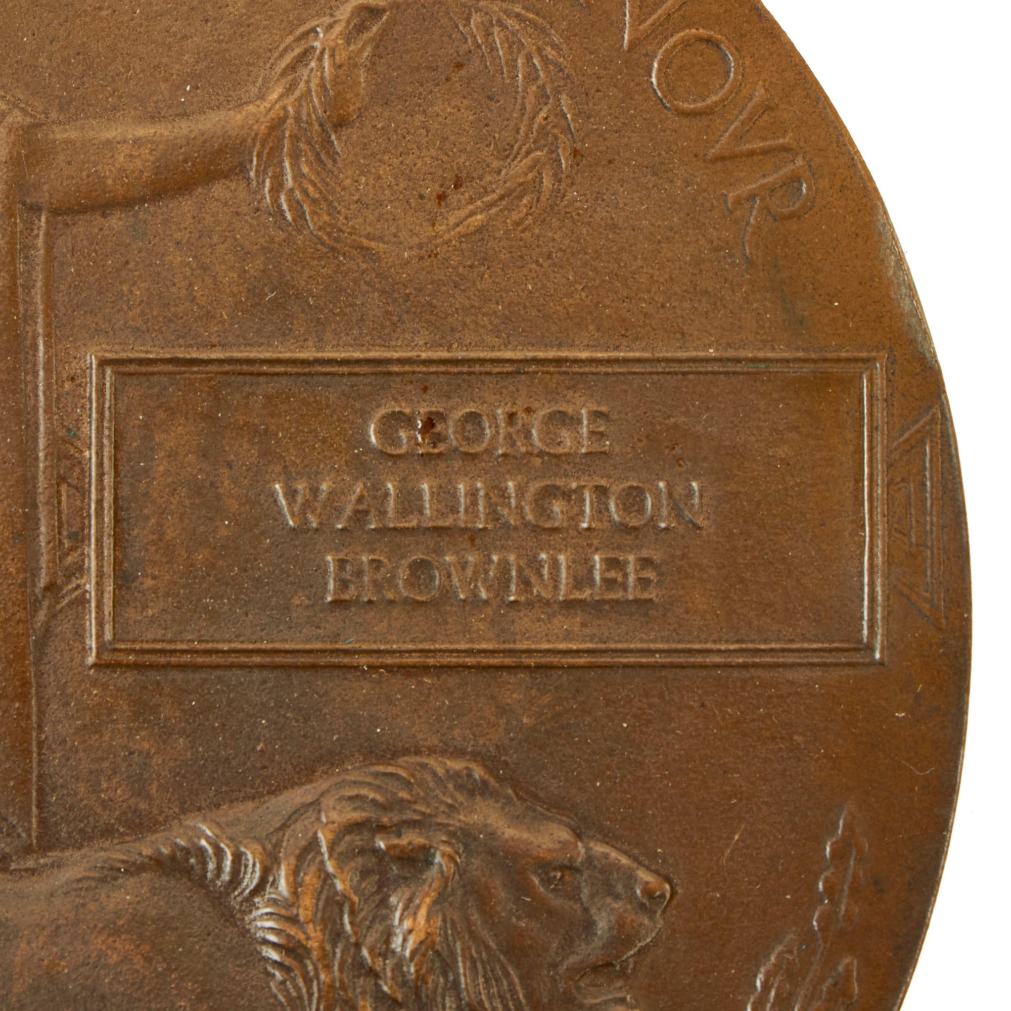 Original British WWI KIA Death Penny Soldier Memorial - George Walling ...