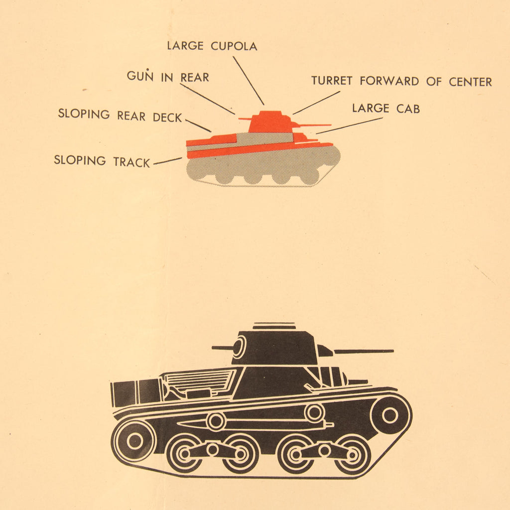 Original U.S. WWII Government Printing Office Japanese Type 95 Ha-Go L ...