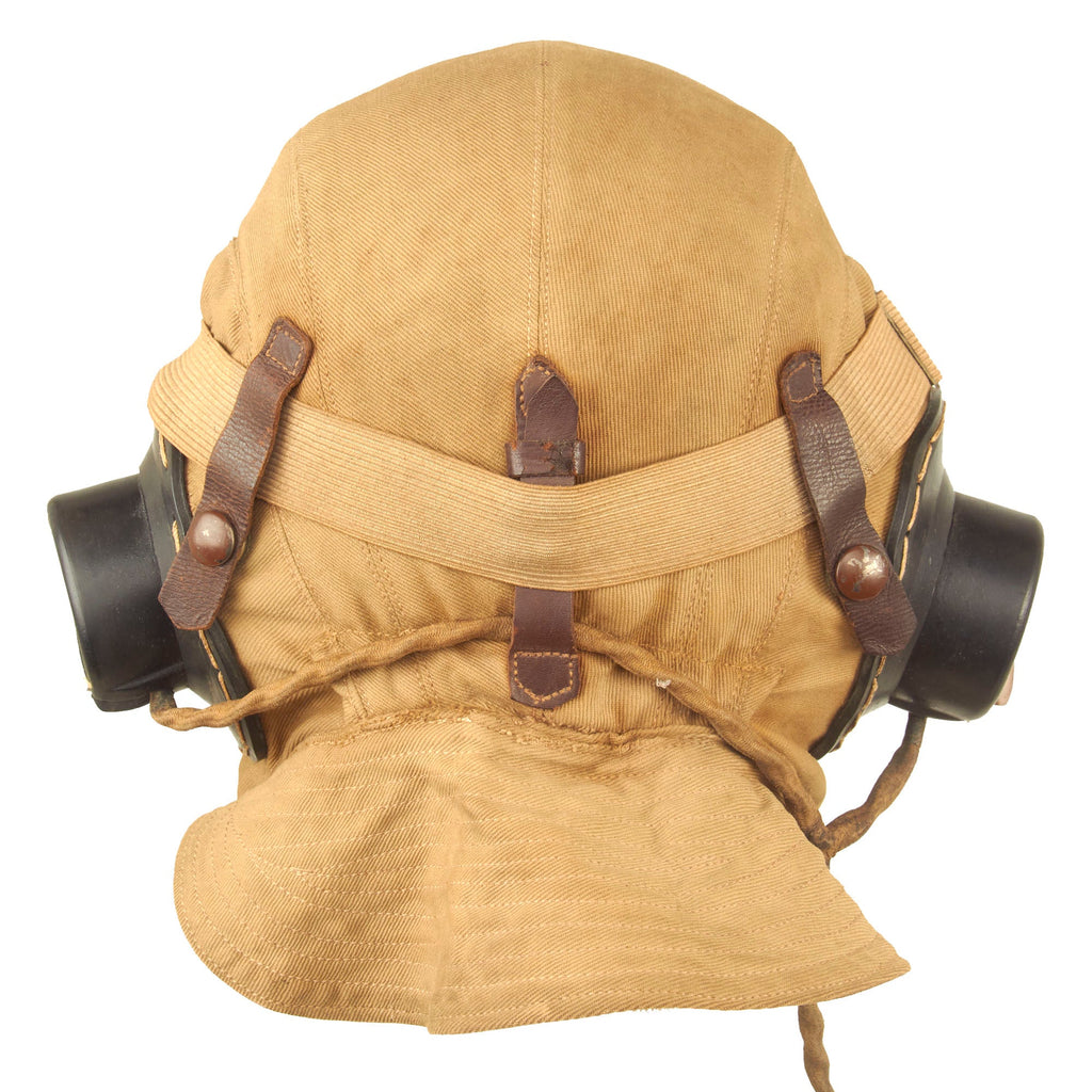 Original U.S. WWII British RAF Type D Flying Helmet With Goggles and P ...