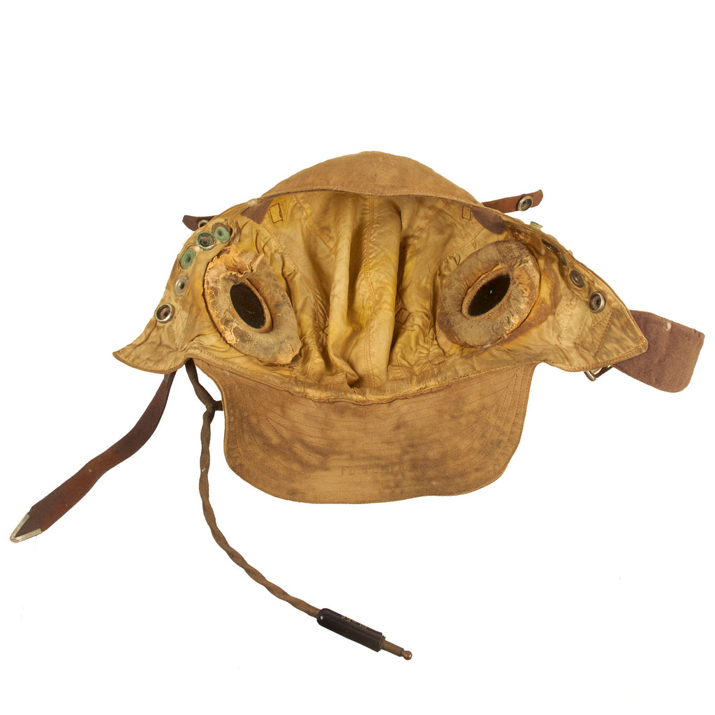 Original U.S. WWII British RAF Type D Flying Helmet With Goggles and P ...