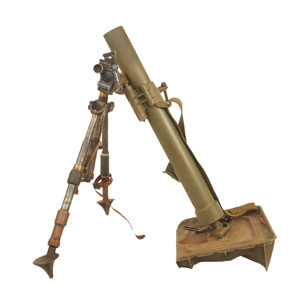 Original U.S. WWII M2 60mm Display Mortar System with M5 Bipod, Optica ...