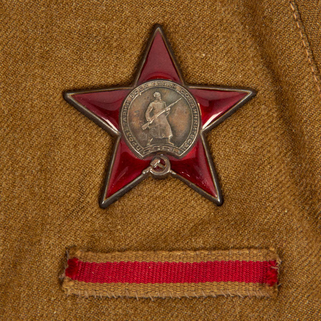 Original Soviet Russian WWII M-1943 Kitel Cavalry Captain Uniform Tuni ...