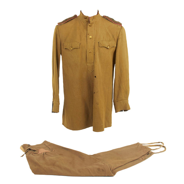 Original Soviet WWII Red Army 2nd Lieutenant Gymnastyorka Tunic With T ...