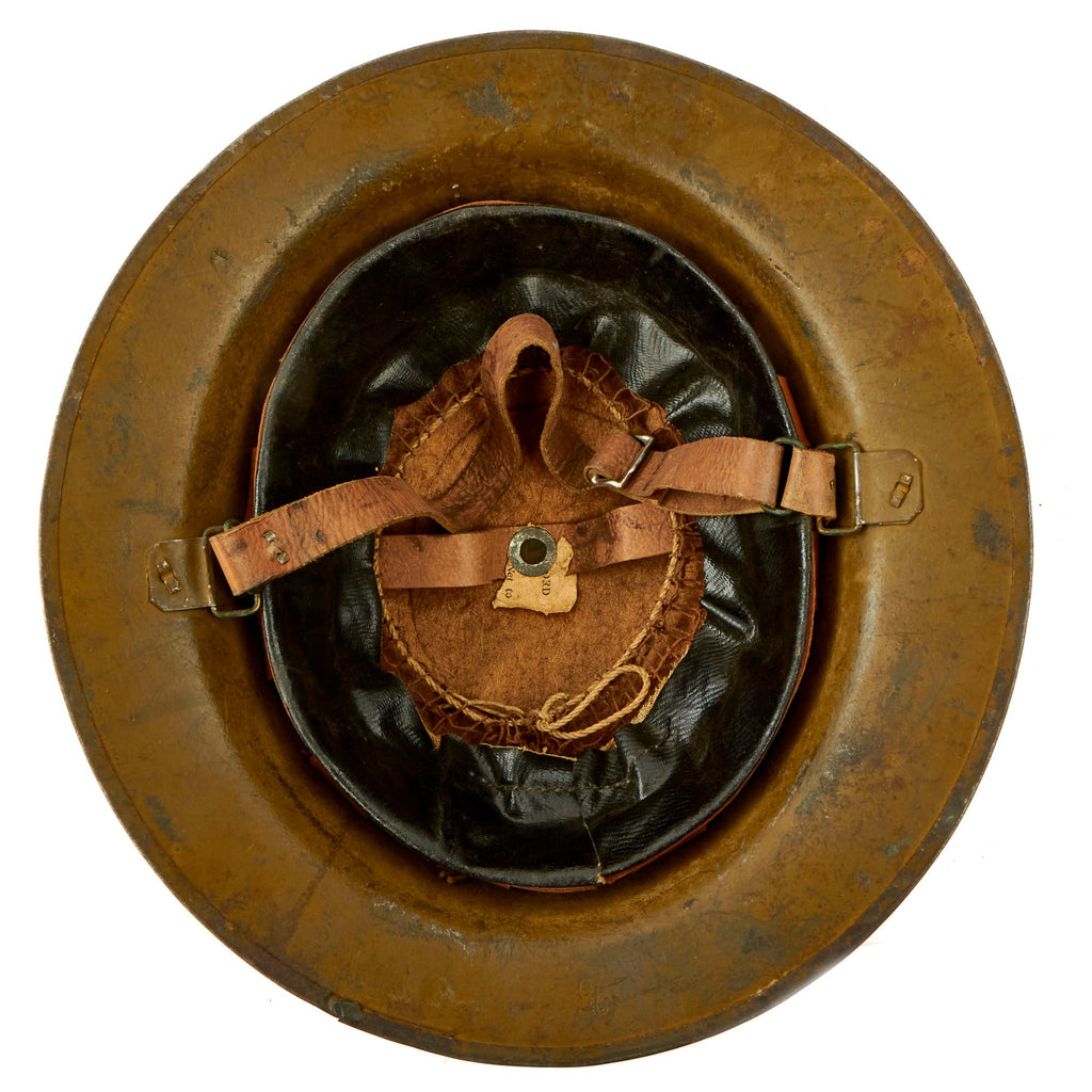 Original British WWI Texture Painted Mk 1 Brodie Helmet by Hutton & So ...