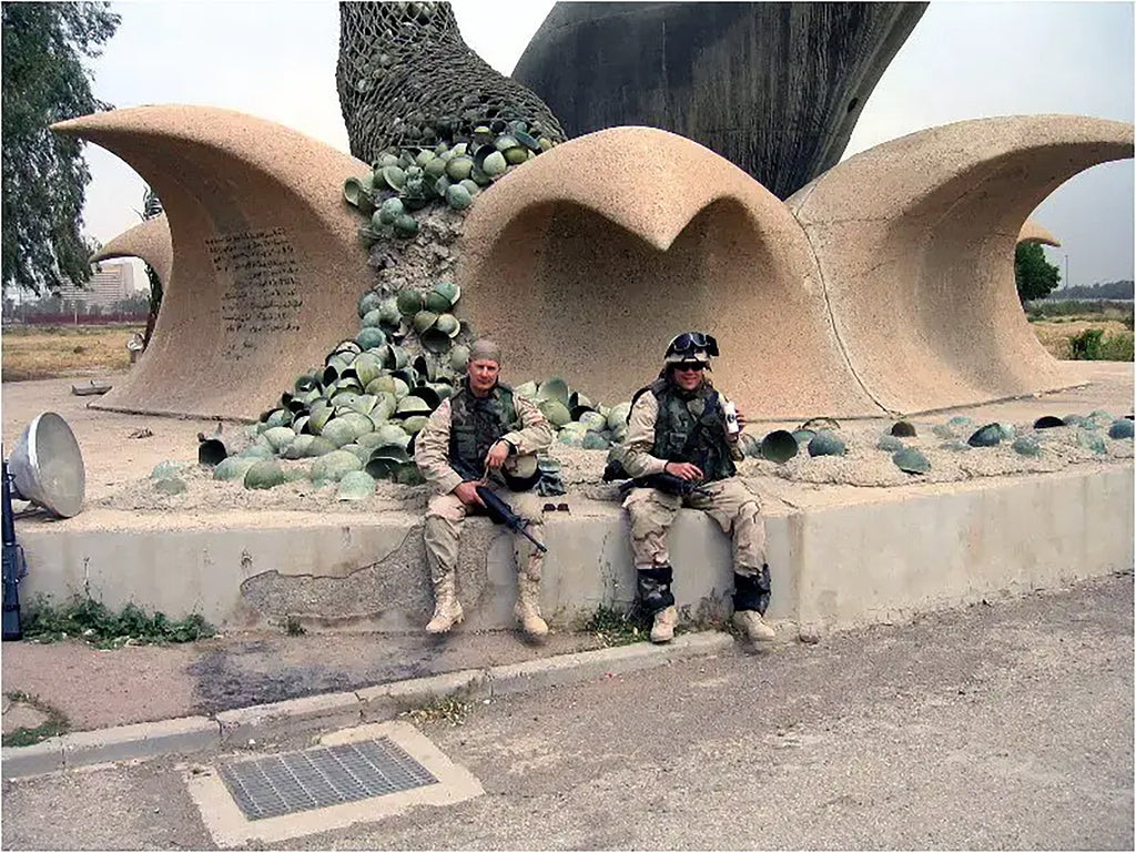 Original U.S. Operation Iraqi Freedom Iranian Used Wz50 Steel Helmet T ...