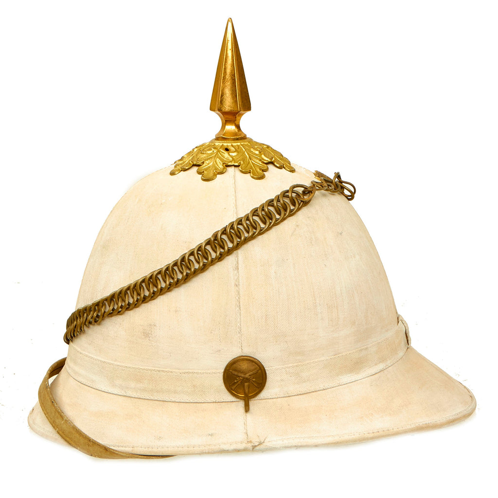 Original U.S. Model 1881 “Summer White” Dress Spiked Pith Helmet by Ho ...