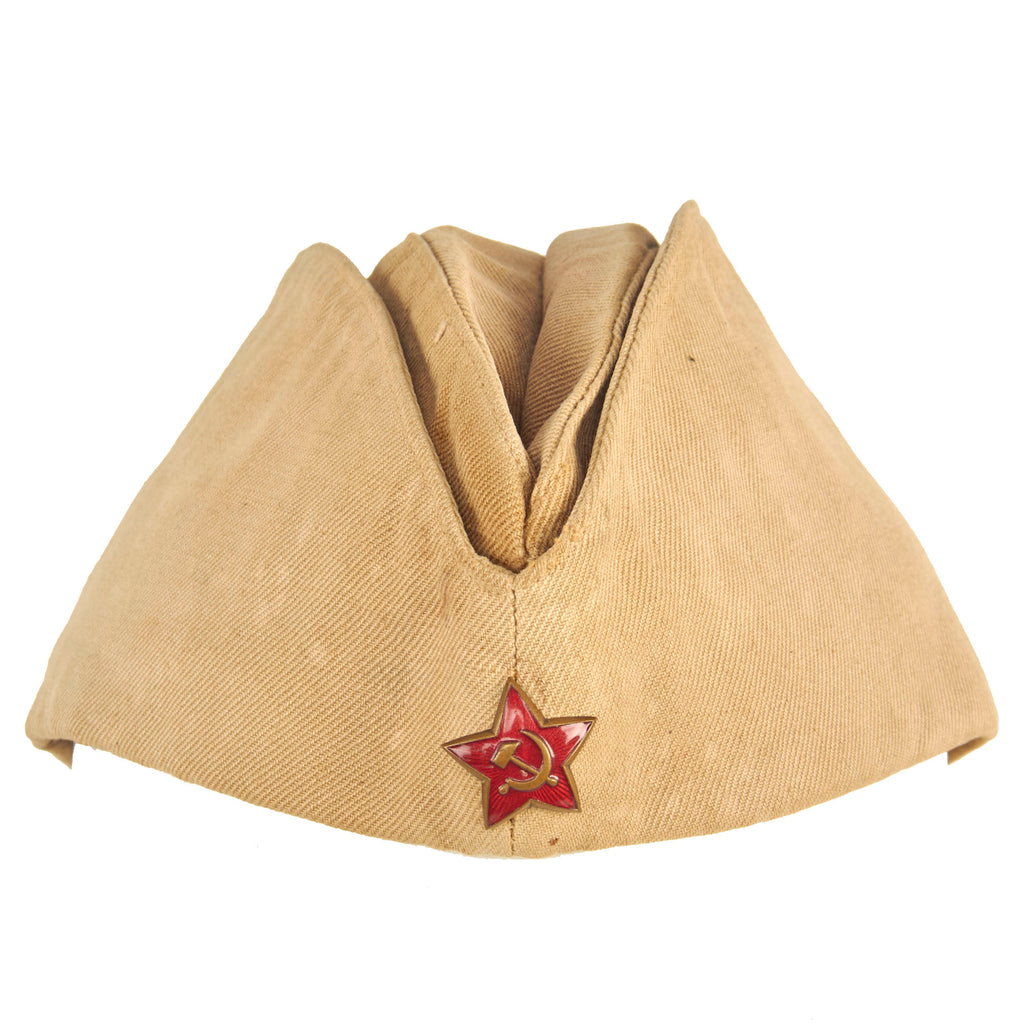 Original Soviet WWII Soviet Red Army Elistedman’s Pilotka Overseas Cap ...