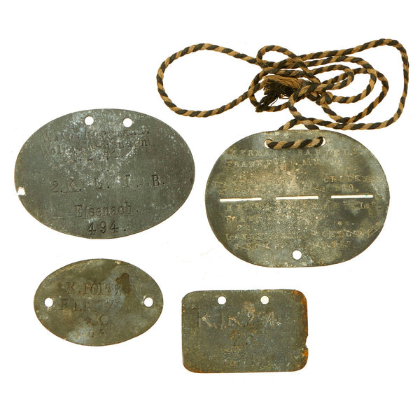Original Imperial German WWI Identification Lot - 4 Discs ...
