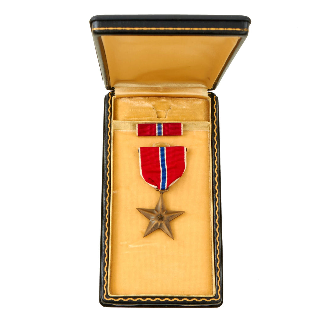 Original U.S. WWII Name Engraved Bronze Star (With Citation) Grouping ...