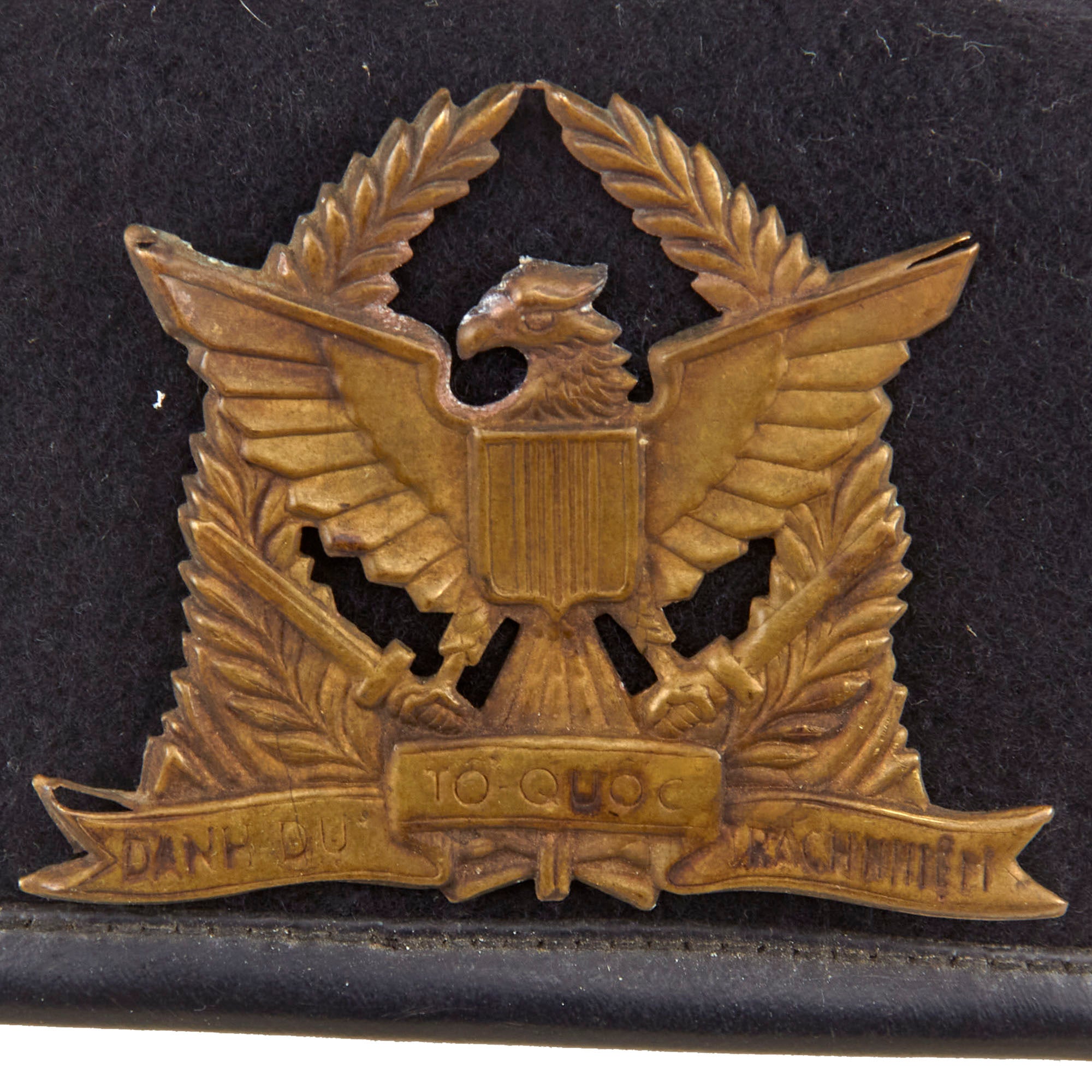 Original Vietnam War Era South Vietnamese ARVN Officer’s Black Beret W ...