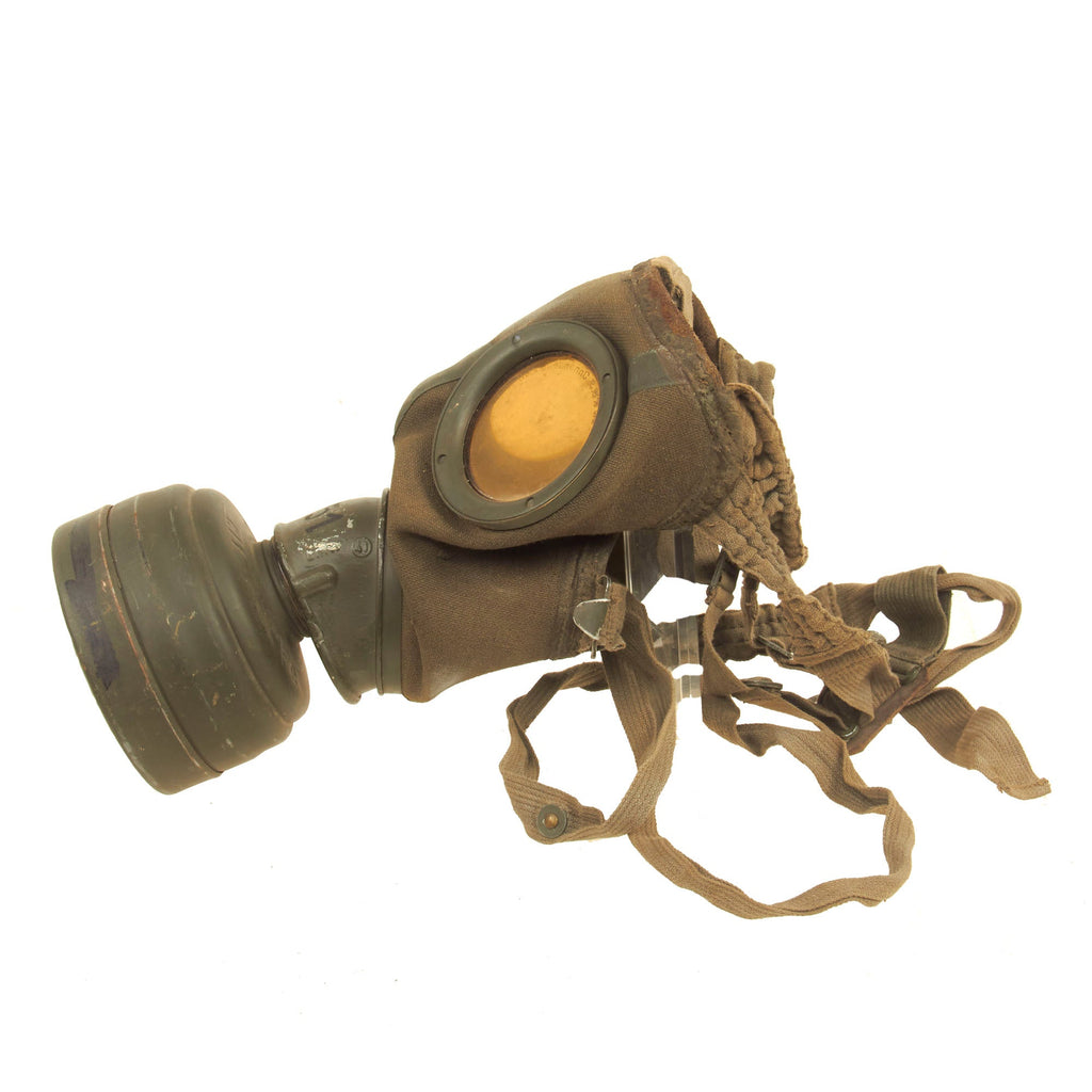 Original German WWII M38 Gas Mask in Size 1 with Filter, Canister, & A ...