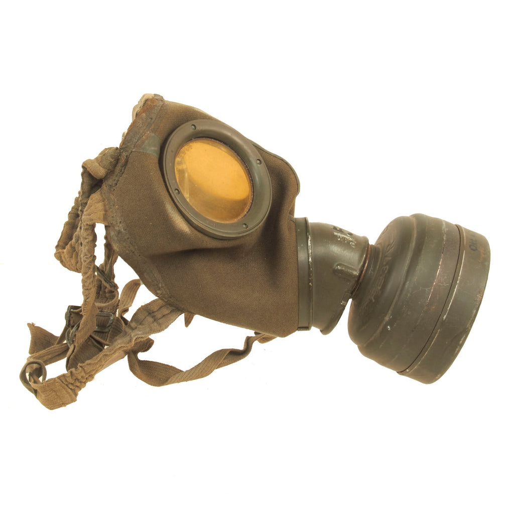 Original German WWII M38 Gas Mask in Size 1 with Filter, Canister, & A ...