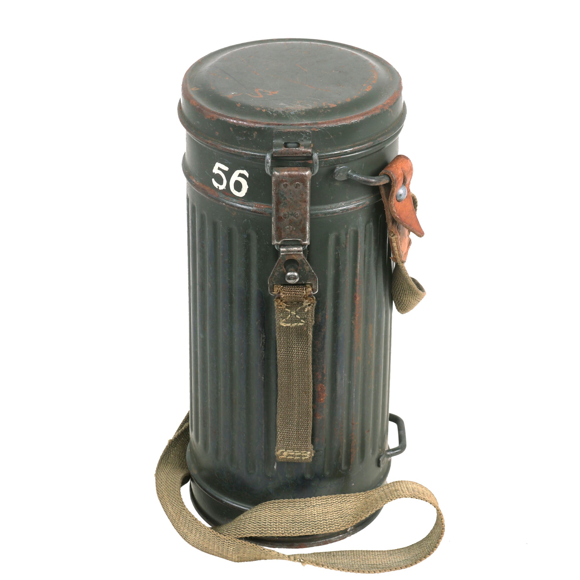 Original German WWII Named M38 Size 3 Gas Mask with Fe 37R Filter and ...