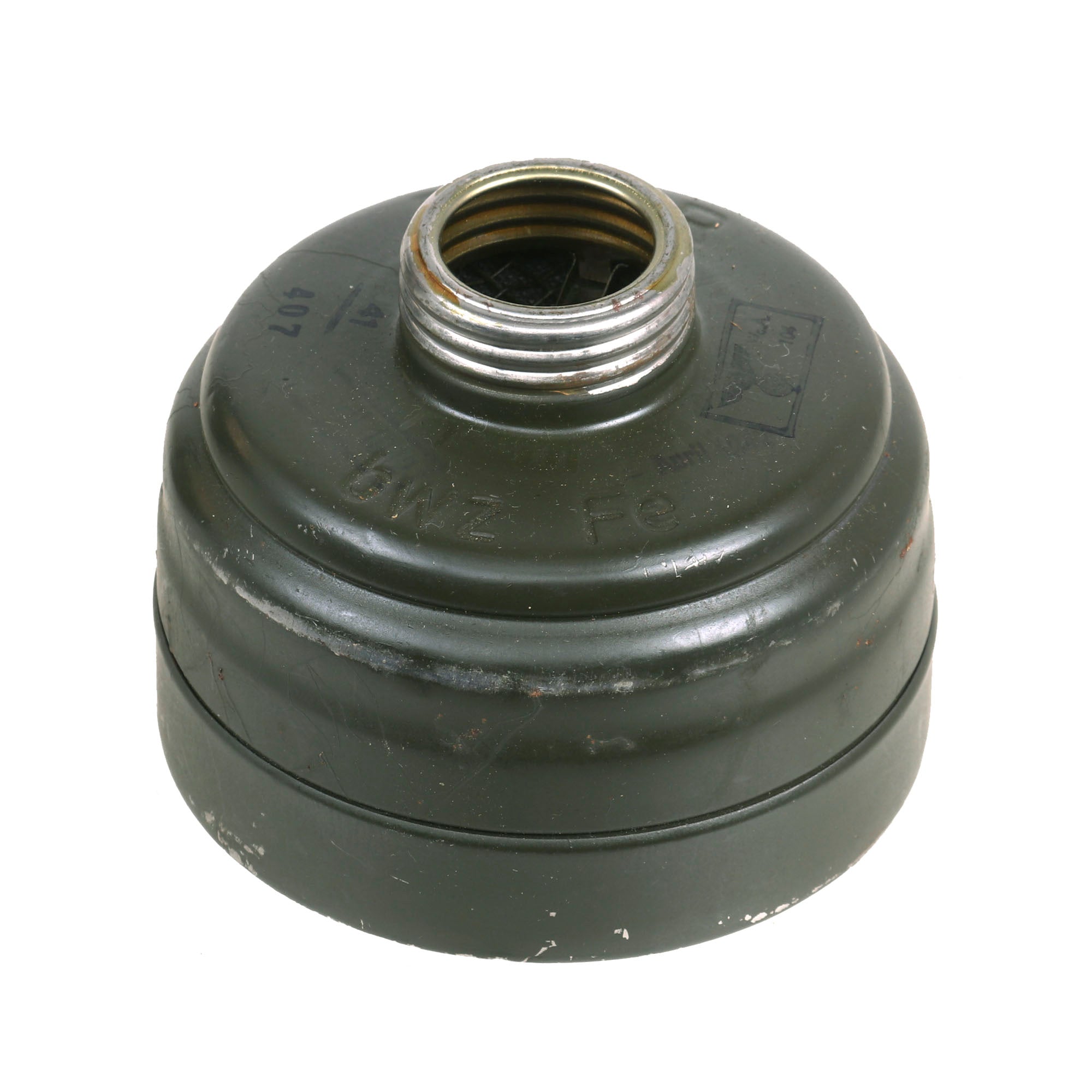 Original German WWII Named M38 Size 3 Gas Mask with Fe 37R Filter and ...