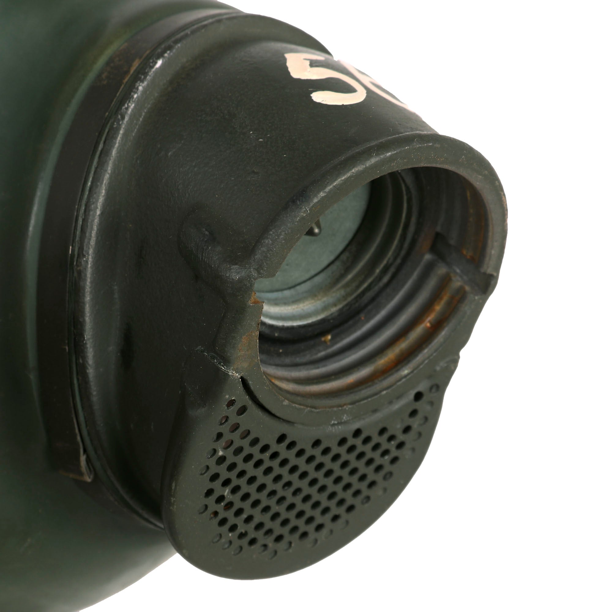 Original German WWII Named M38 Size 3 Gas Mask with Fe 37R Filter and ...