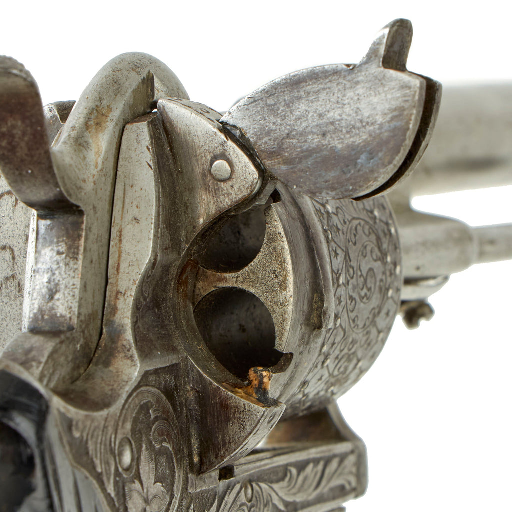 Original U.S. Civil War Era Belgian 9mm Pinfire Double Action Revolver ...