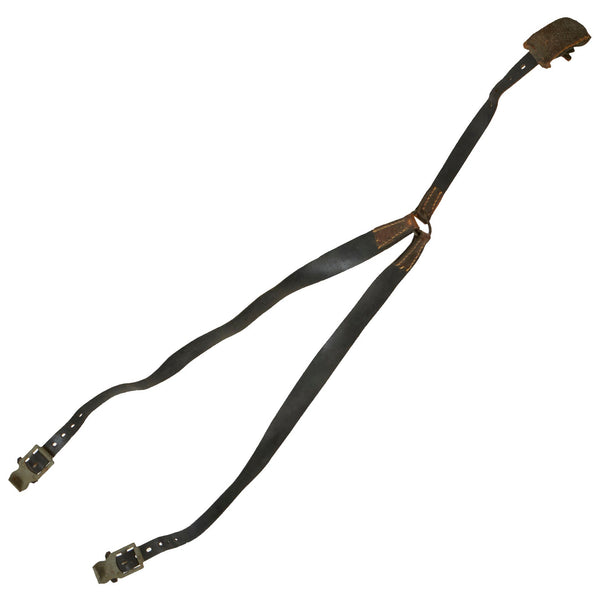Original German WWII Lightweight (Mounted) Leather Combat Suspender Y ...