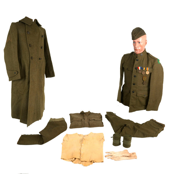 Original U.S. WWI Named 87th Division Uniform & Medal Group with Print ...