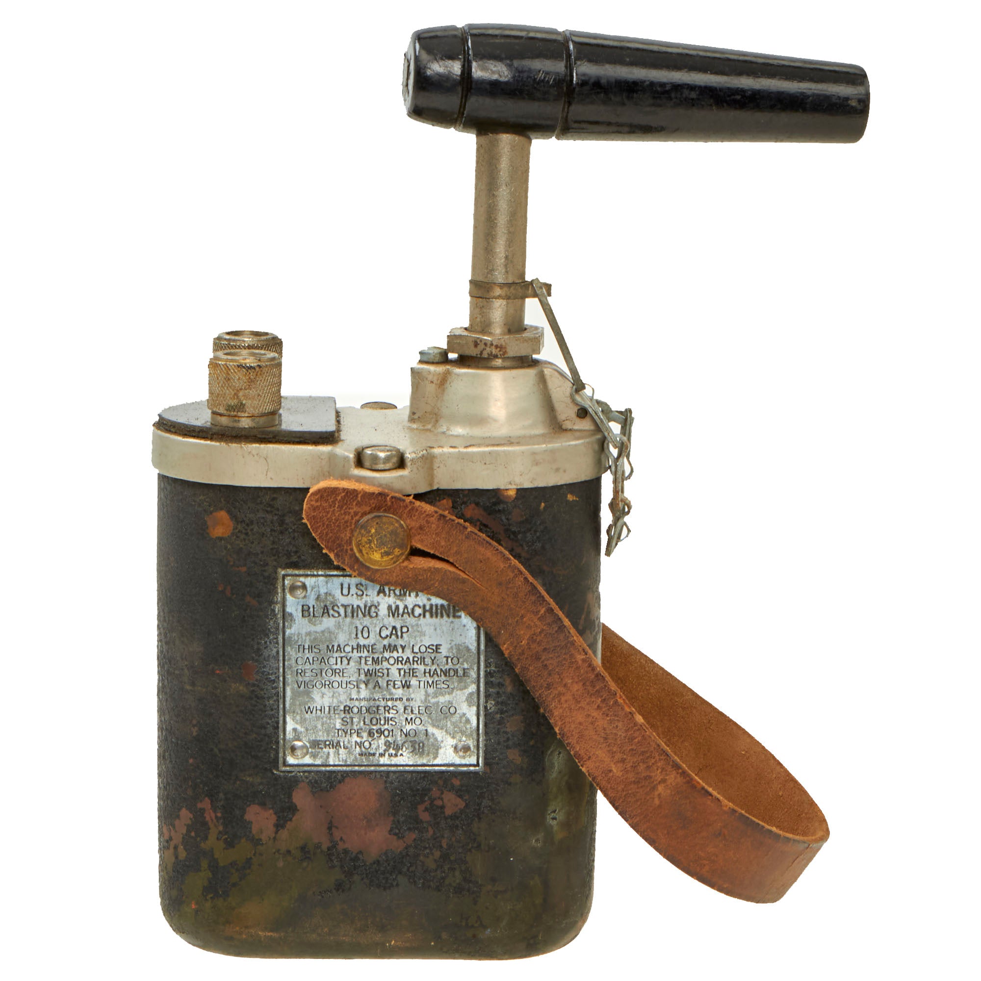 Original U.S. WWII D-Day Army Type 6901 10 Cap Blasting Machine by Whi ...
