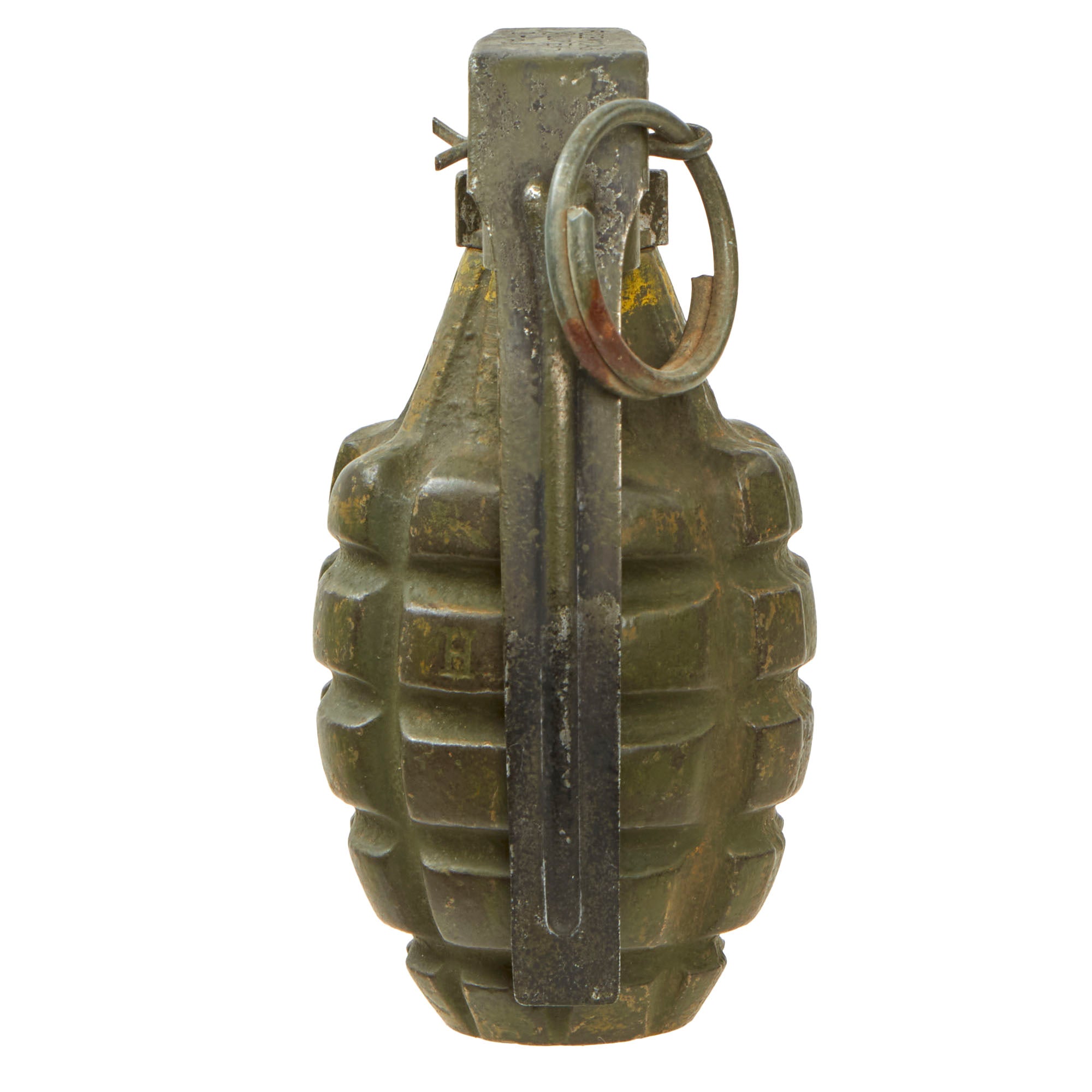 Original U.S. WWII Inert MkII Pineapple Grenade with Yellow Ring with ...