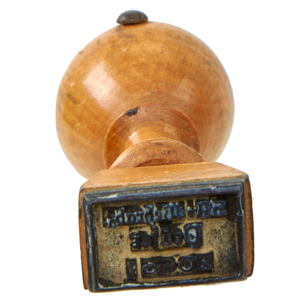 Original German WWII Set of Four Document Stamps - (3) Rubber Ink Stam ...