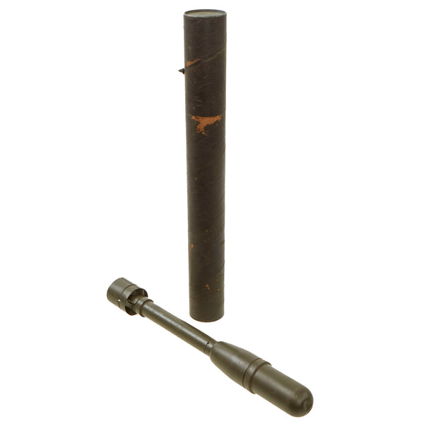 Original U.S. WWII Inert M6A3C Bazooka Rocket With M87 Tube Container ...