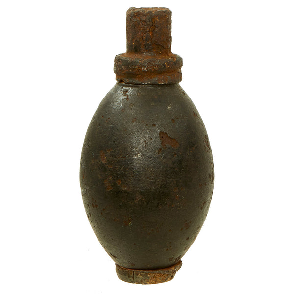 Original Dutch WWII Inert Eihandgranaat No.1 “Egg” Grenade With Transp ...