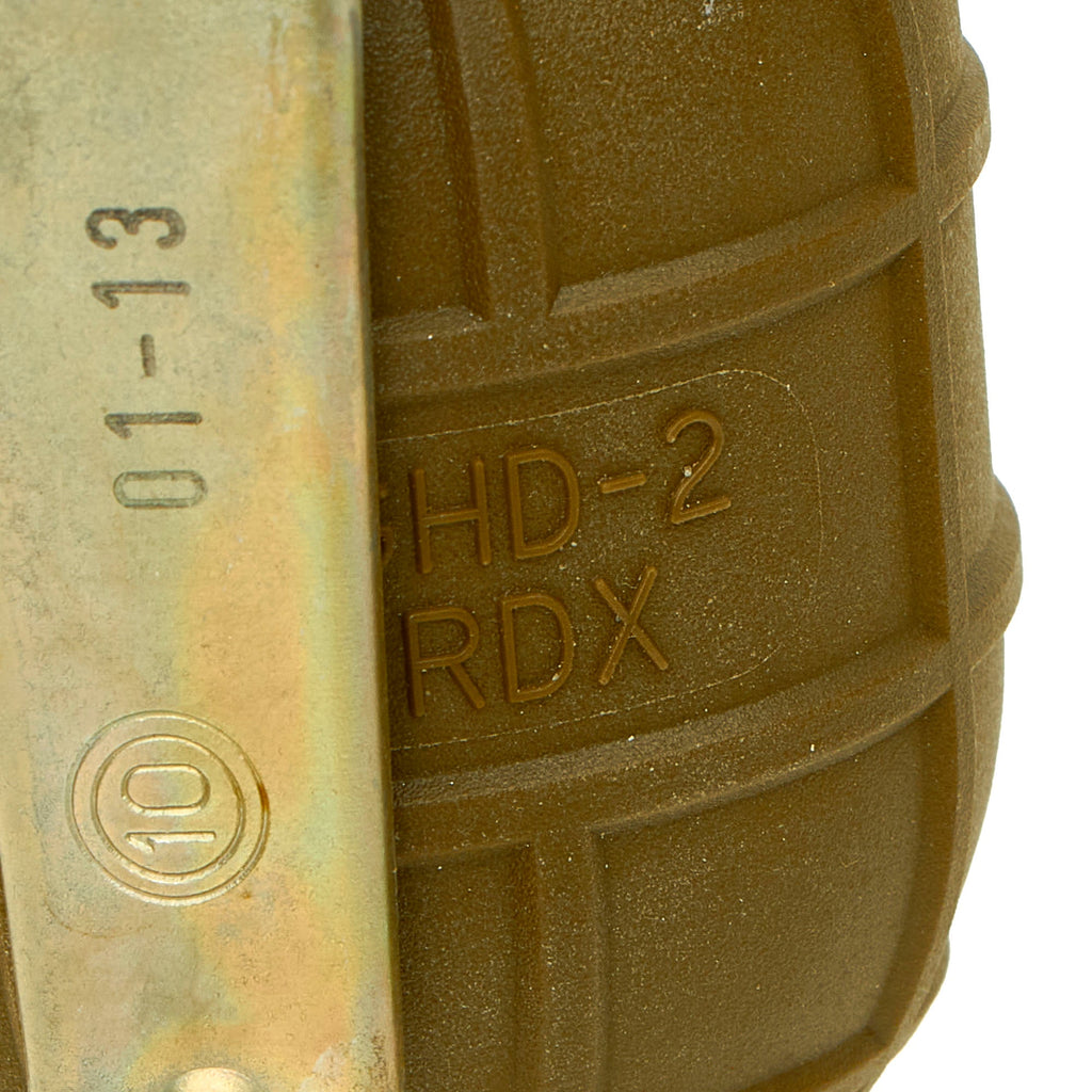 Original Bulgarian Inert GHD-2 Hand Grenade With Fuse and Plastic Tran ...