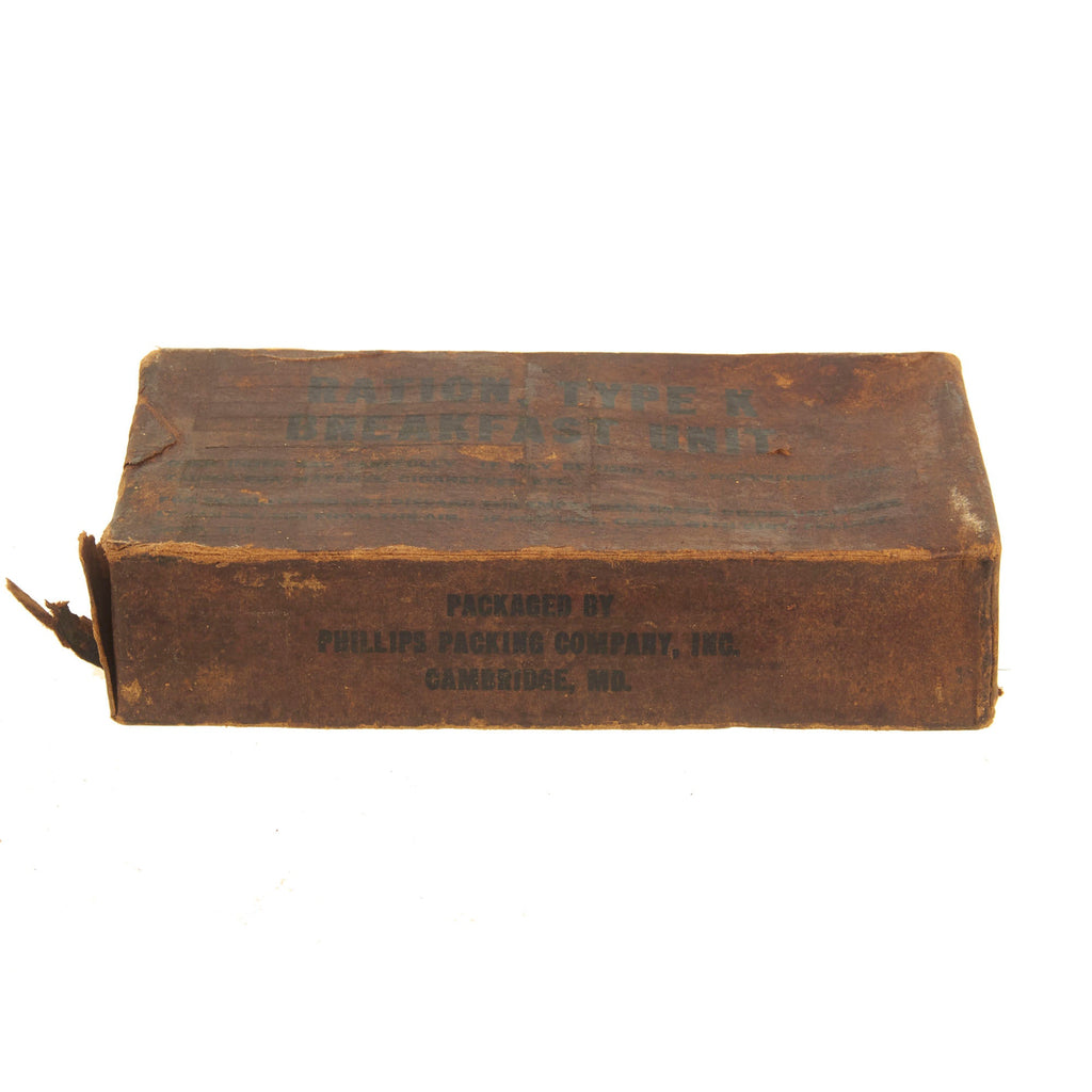 Original U.S. WWII Early War Unissued K Ration Breakfast Unit by Phili ...