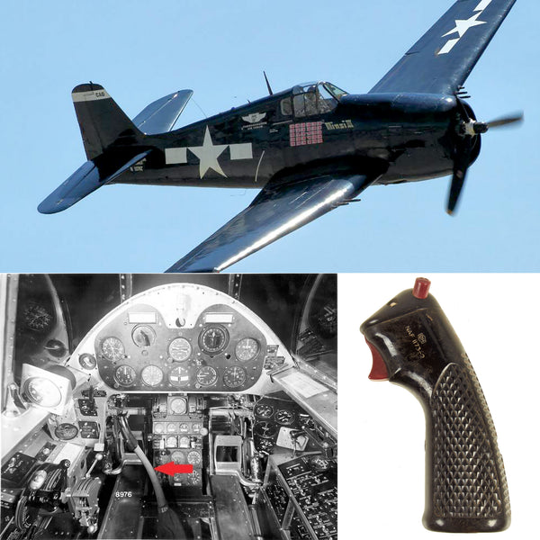 Original U.S. WWII Early US Navy Grumman F6F Control Stick ...