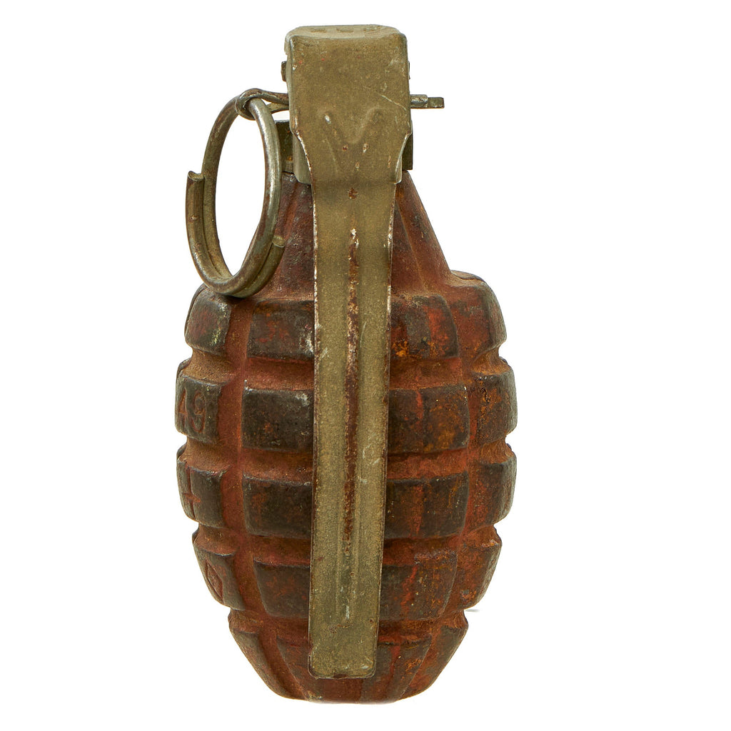 Original U.S. WWII Era Inert MkII Pre War Red Practice Pineapple Grena ...