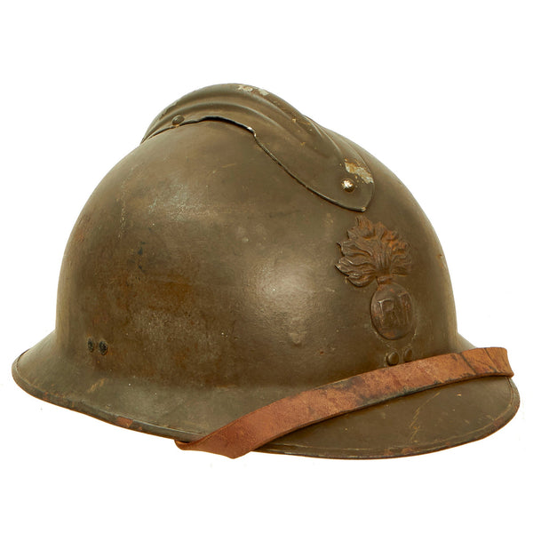 Original French WWII Complete Early Model 1926 Adrian Infantry Helmet ...