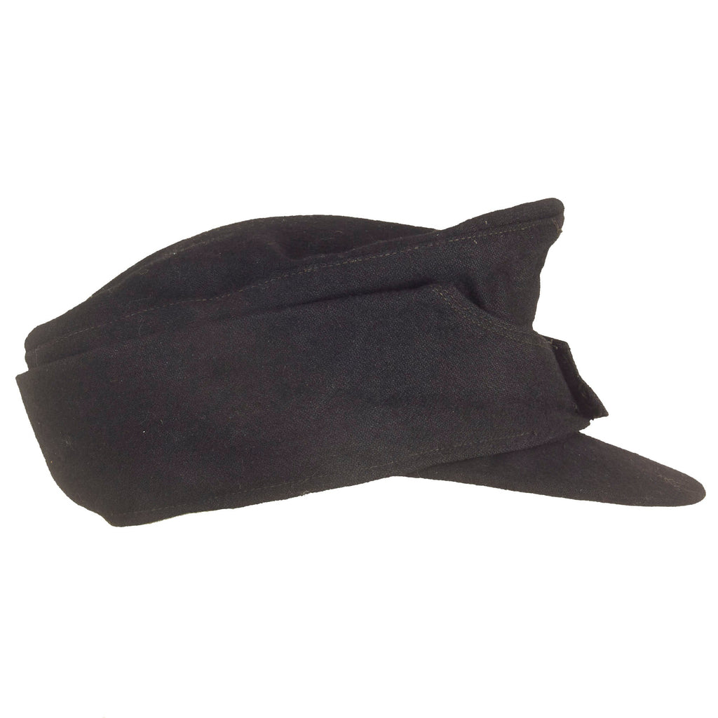 Original German WWII Waffen-SS Panzer Black M43 Field Cap with HBT Lin ...