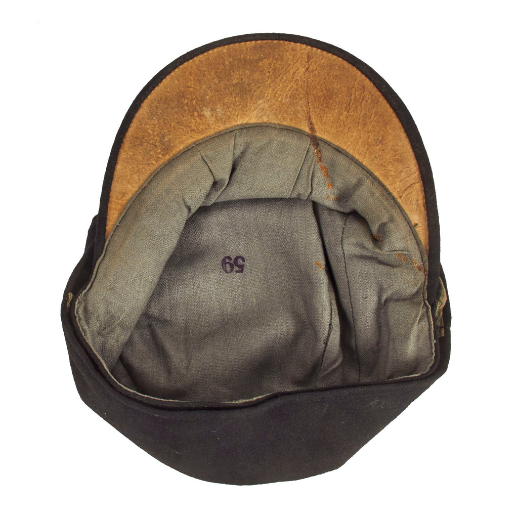 Original German WWII Waffen-SS Panzer Black M43 Field Cap with HBT Lin ...