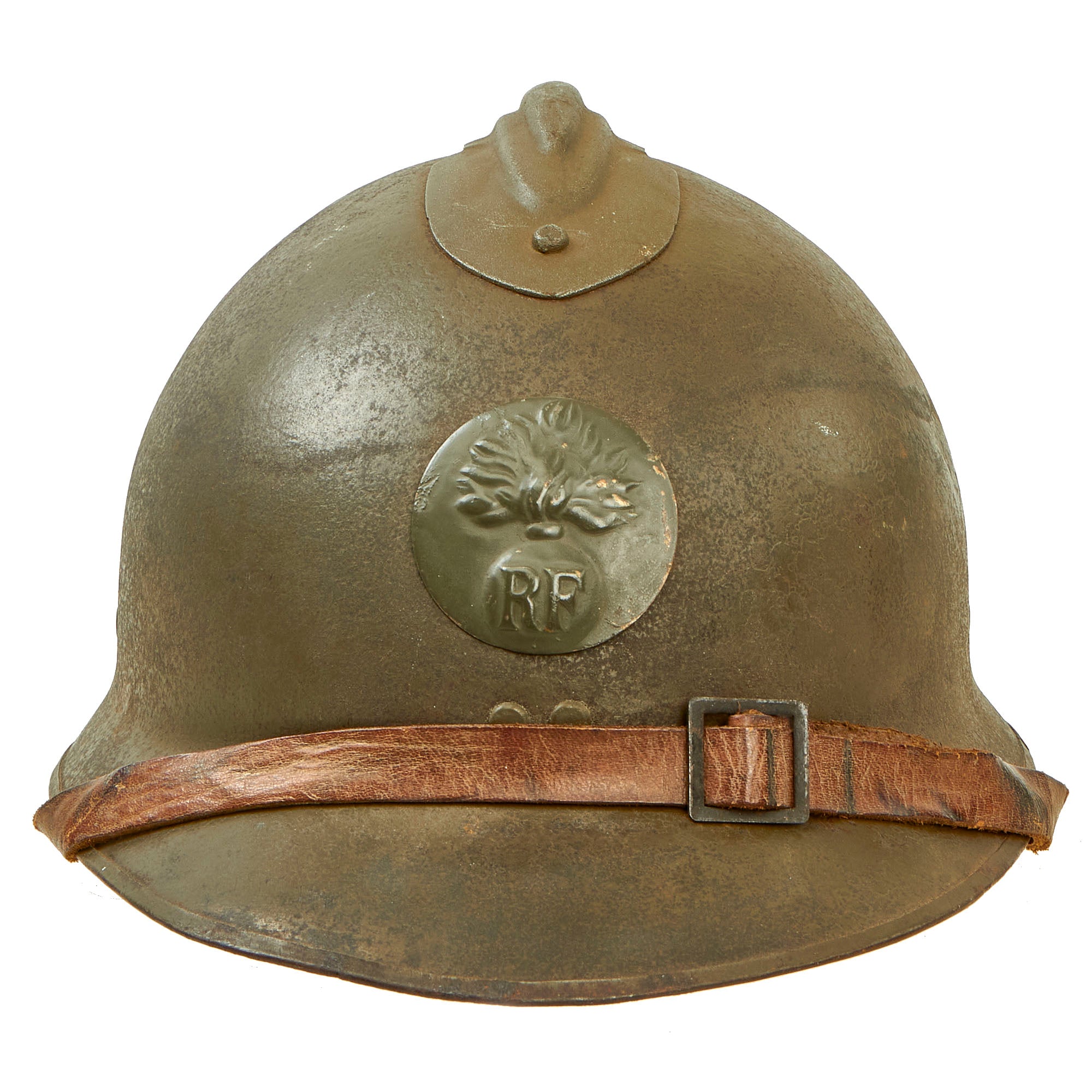 Original French WWII Model 1926 Adrian Infantry Helmet with 54cm Liner ...