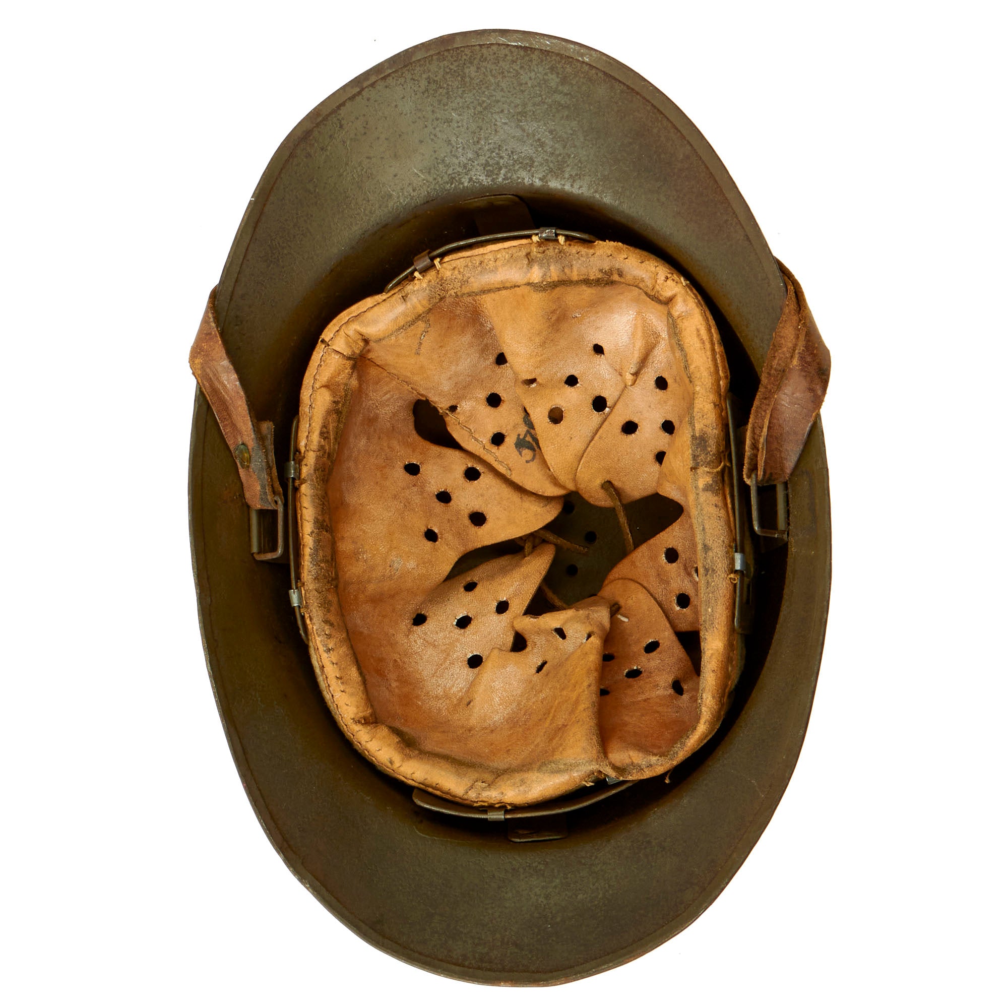 Original French WWII Model 1926 Adrian Infantry Helmet with 54cm Liner ...